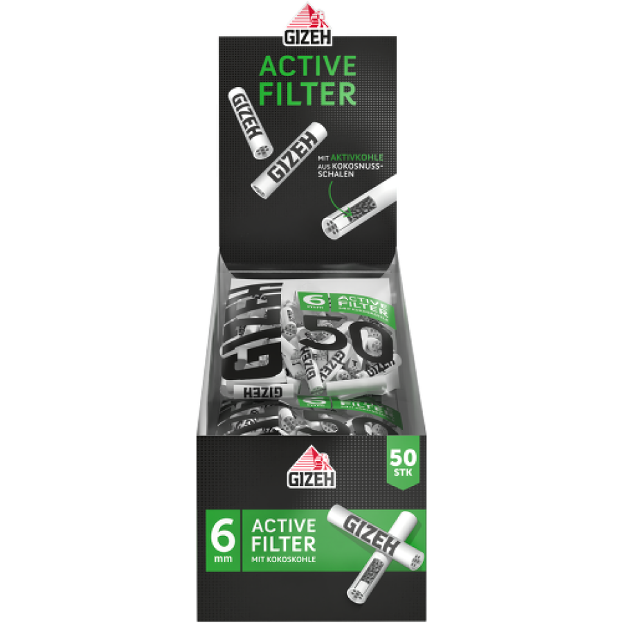 Gizeh Black Active Filter 6mm,50er Beutel 1VE-10