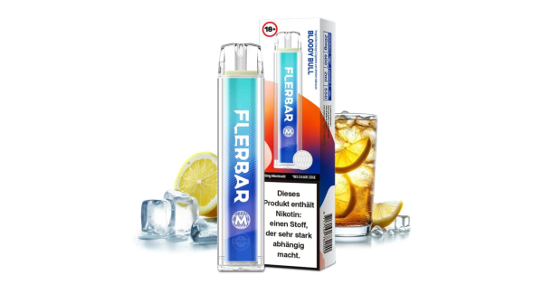 Flerbar 600 " BLOODY BULL" E-Zigarette 20mg