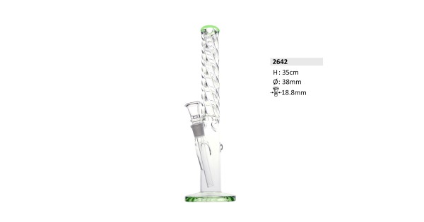 Twister Glasbong 18,8mm, H: 35cm, Ø: 38mm