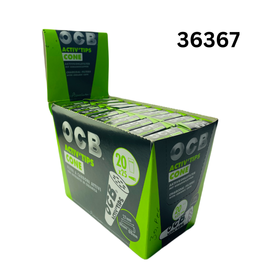 OCB Active Tips Cone 6mm / 8mm. VE20je packet 25 s